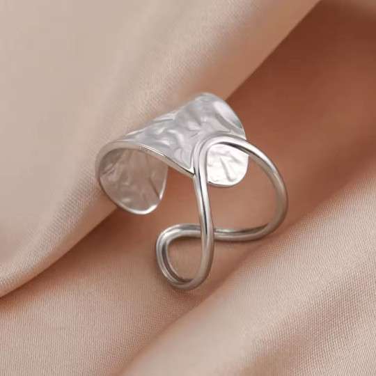 Sandra Silver Ring - Adjustable Ring | Rigazo