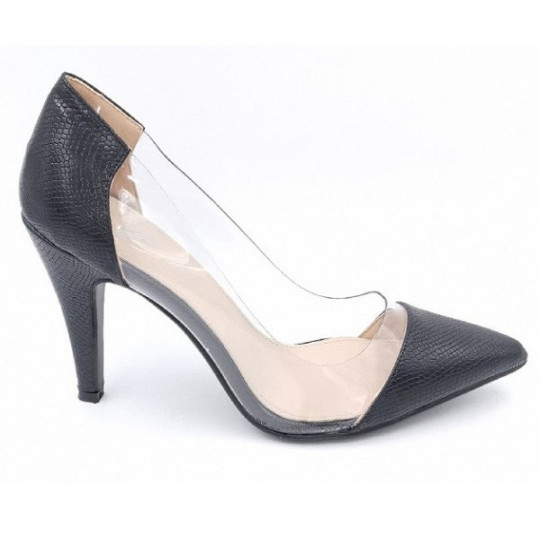 Black transparent pumps | Rigazo